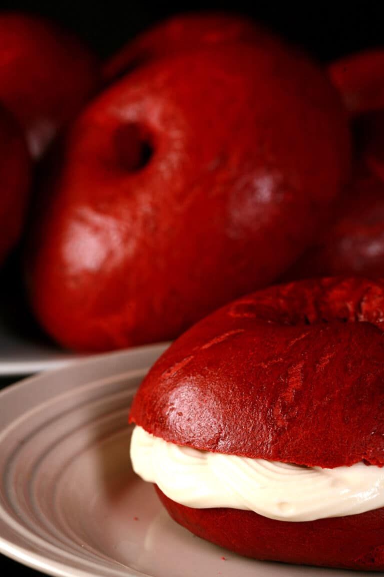 Homemade Red Velvet Bagels Recipe - Celebration Generation