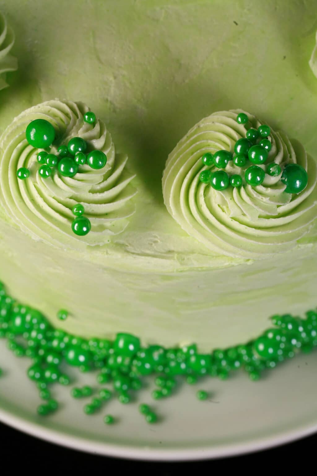 St. Patrick's Day Green Velvet Cake - Celebration Generation
