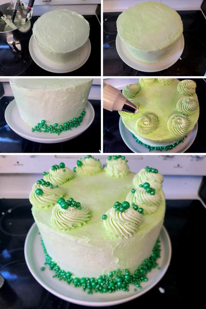 St. Patrick's Day Green Velvet Cake - Celebration Generation