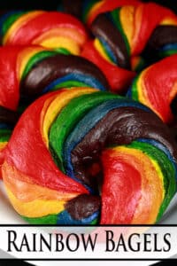 How to Make Rainbow Bagels [Recipe] - Celebration Generation