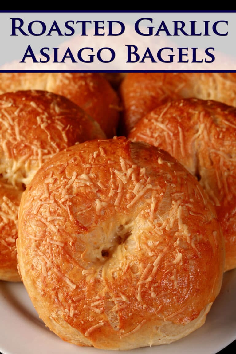 Roasted Garlic Asiago Bagels Recipe - Celebration Generation