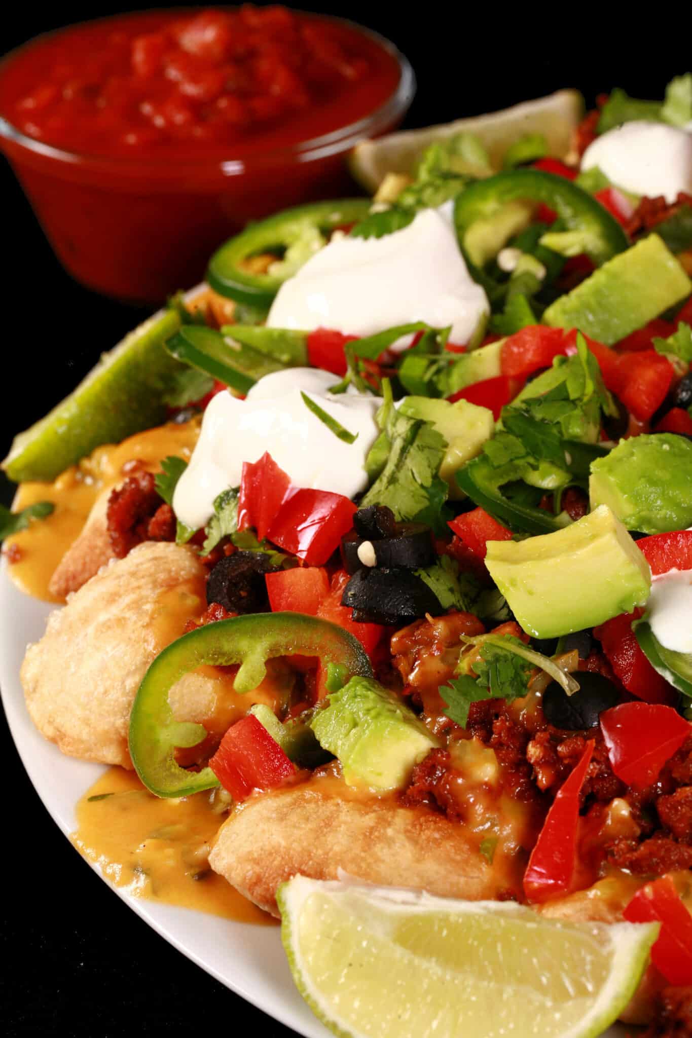 Loaded Pierogi Nachos Recipe [Deep Fried Pierogis, Nacho Style ...